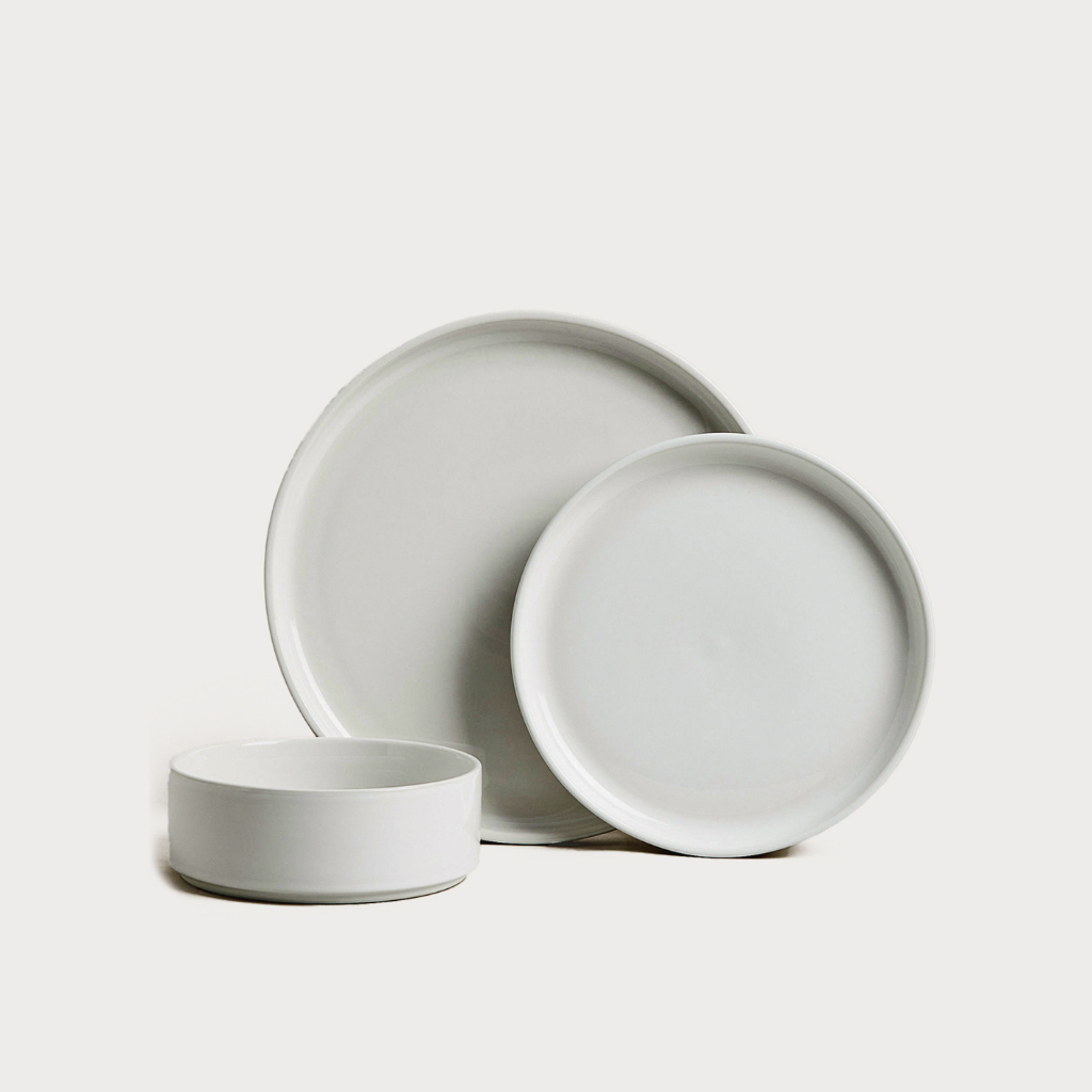 Jual Ticarts Tableware Stackable Bold Dinner Set 12pcs - Piring Makan ...
