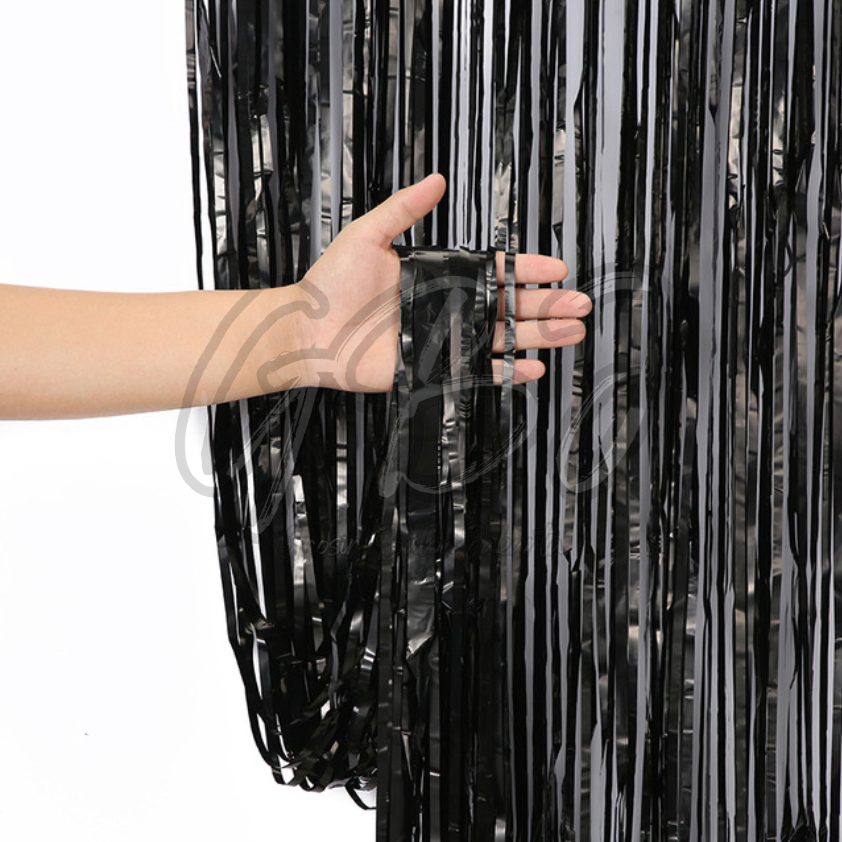 Jual TIRAI FOIL Ulang Tahun Metalik / Rumbai / Backdrop / Banner (1*2m ...