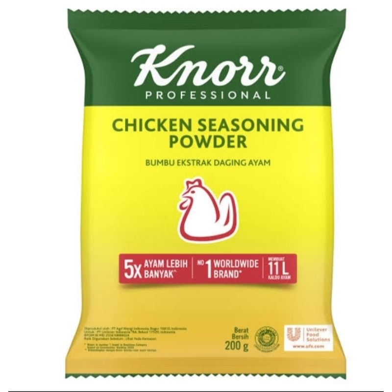 Jual Knorr Chicken Powder 200gr Seasoning Bumbu Kaldu Ayam 200 gr gram ...