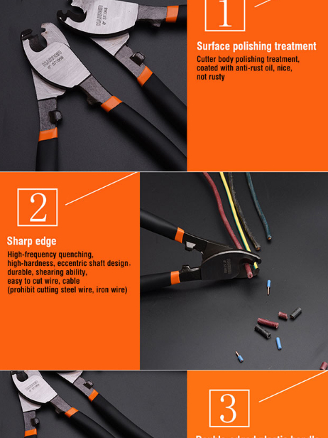 Jual 8" Cable Cutter / Pemotong Kabel / Tang Potong Kabel 8 Inch HARDEN ...