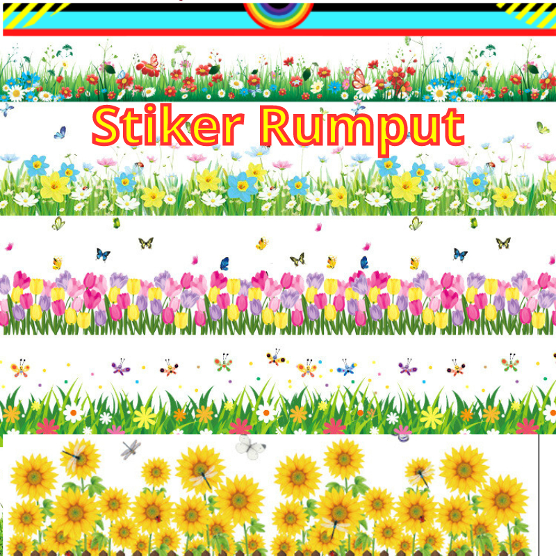 Jual WALL STICKER STIKER SETIKER RUMPUT WALLSTIKER WALLSTICKER DINDING ...