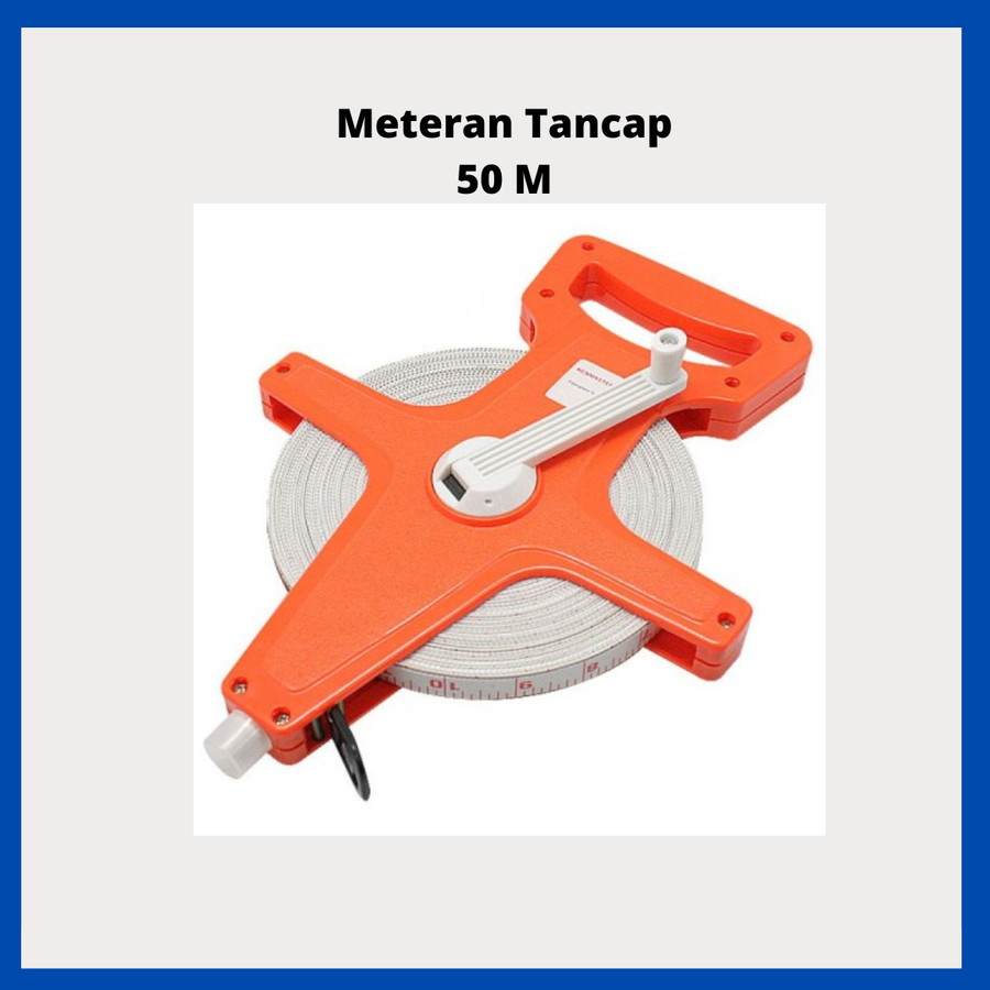 Jual Meteran Tancap 50 100 M Meter Gulung Rol Tanam Tanah Bangunan ...