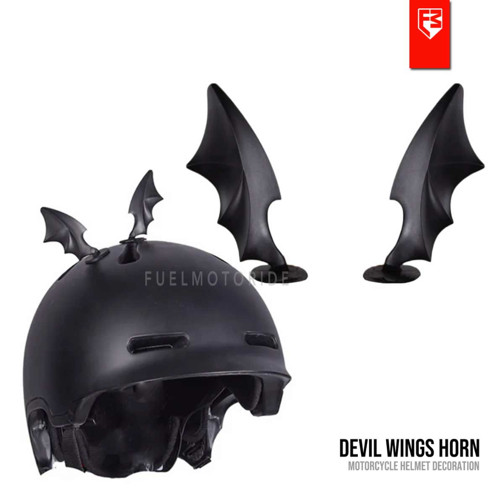 Jual Devil Bat Wings Horn Tanduk Variasi Helm Motor | Shopee Indonesia