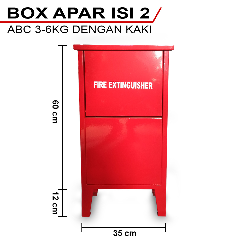 Jual Box APAR isi 2 DPC. 3-6KG W/ Kaki - 35 x 20 x 60 cm - Powder ...