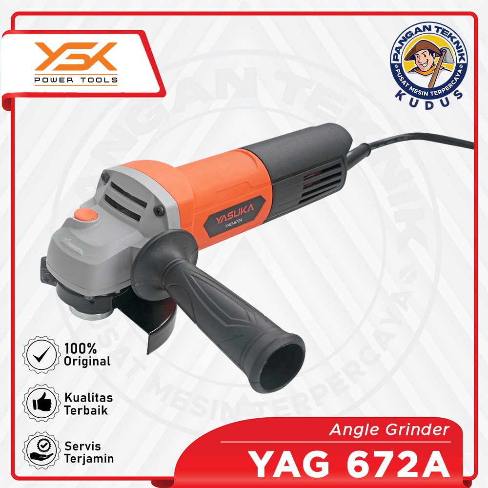 Jual ANGLE GRINDER 4'' YASUKA YAG-672A | MESIN POTONG | GERINDA TANGAN | Shopee Indonesia