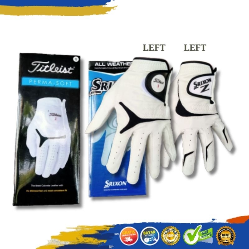 Jual SARUNG TANGAN GOLF PRIA GLOVE GOLF MAN ORIGINAL LEATHER FULL KULIT SOFT ASLI LEFT KIRI ANTI ...