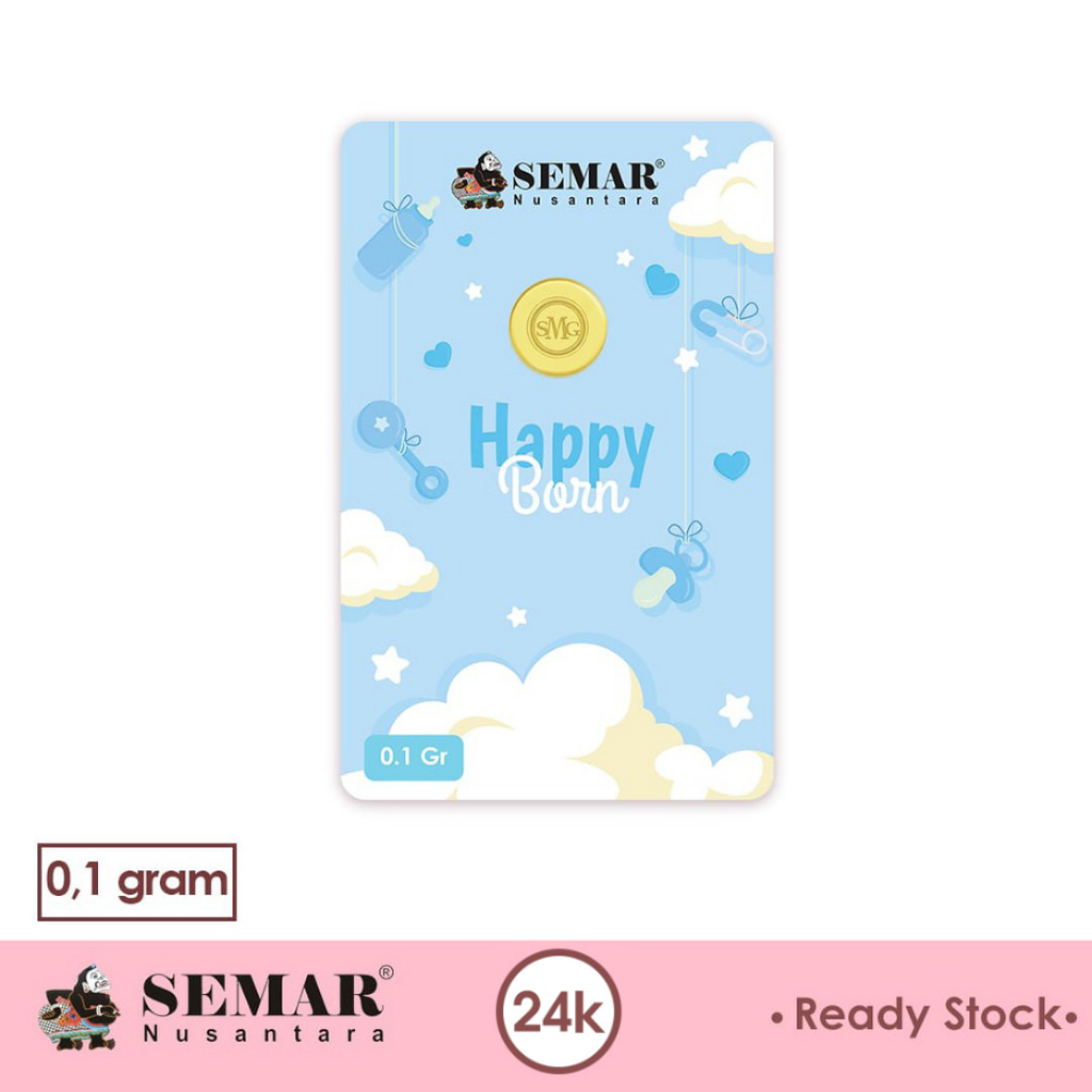 Jual Logam Mulia SMG Press Gift Series II 0.1 Gram Emas Batangan Semar ...