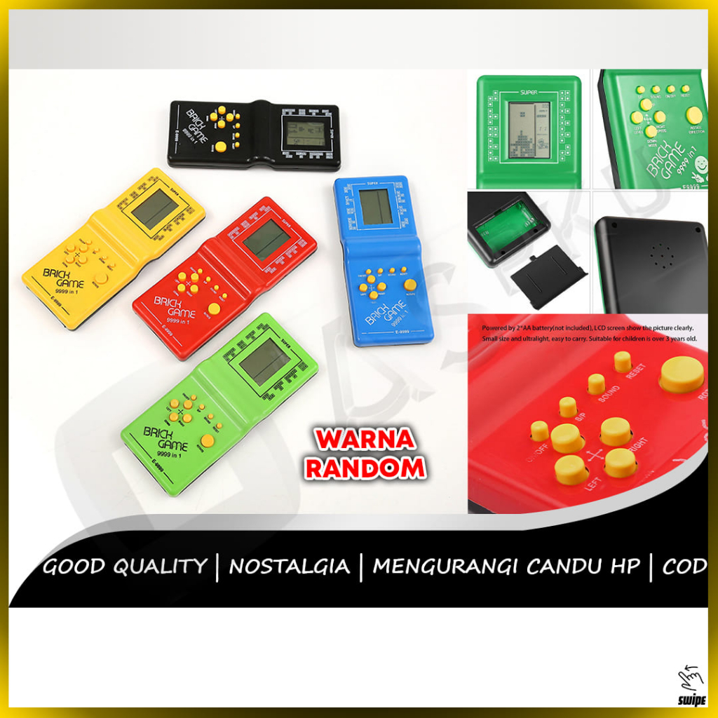 Jual Gameboy Brick Jadul Tetris Balok Gamebot Gimbot Game Boy Bot ...