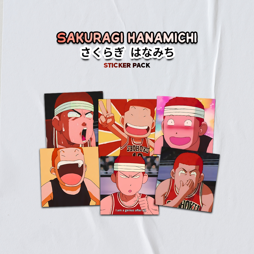 Jual Sticker Pack Hanamichi Sakuragi | Shopee Indonesia