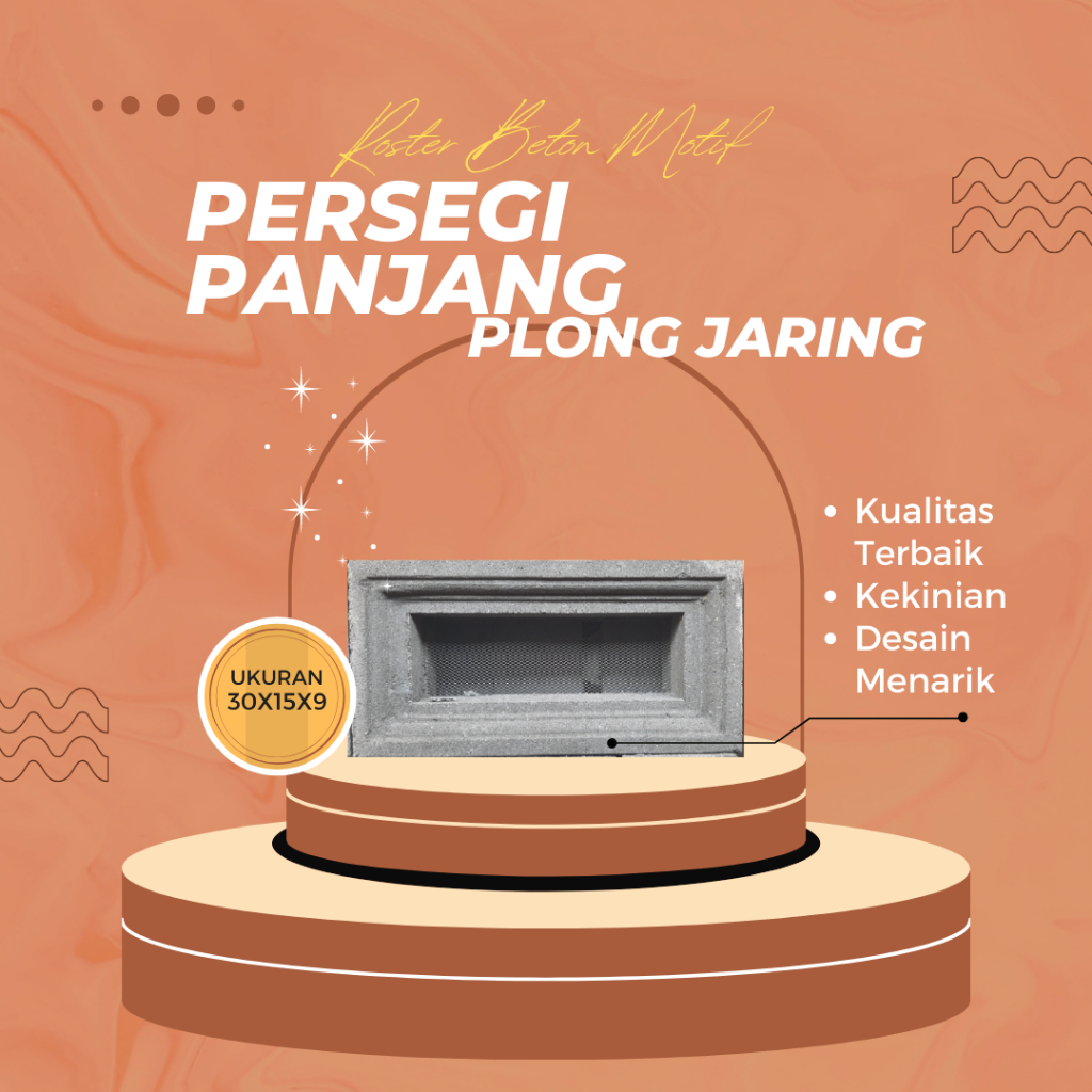 Jual Roster Beton Minimalis Atau Loster Beton Motif Persegi Panjang ...