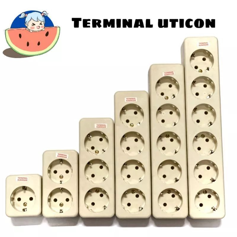 Jual STOP KONTAK UTICON 1 2 3 4 5 6 LUBANG | Shopee Indonesia