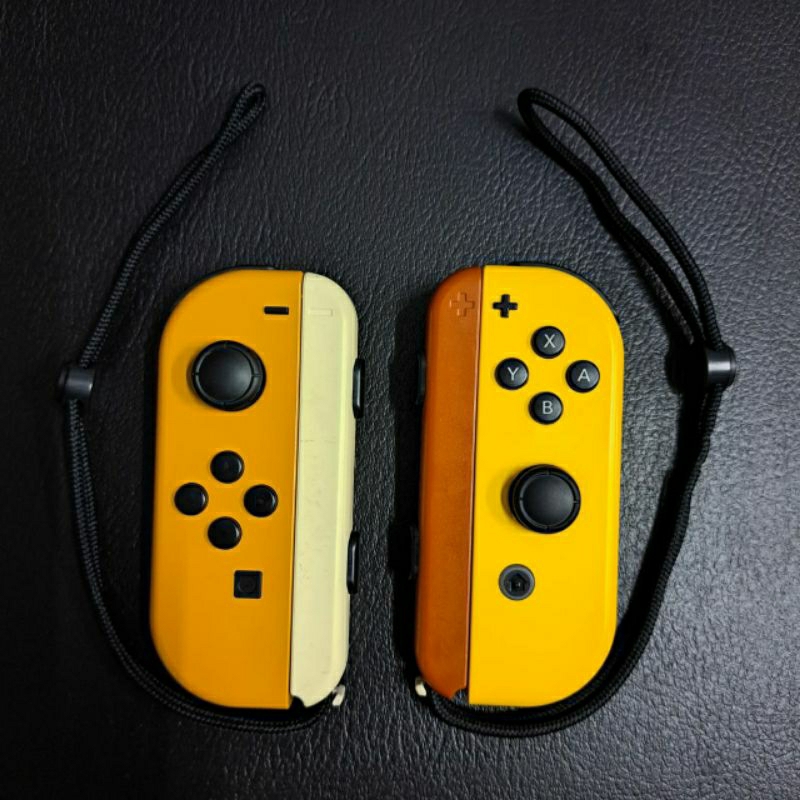 Jual Joycon + Strap Pokemon Let's Go Pikachu Eevee Brown Yellow Nintendo Switch Original Limited ...