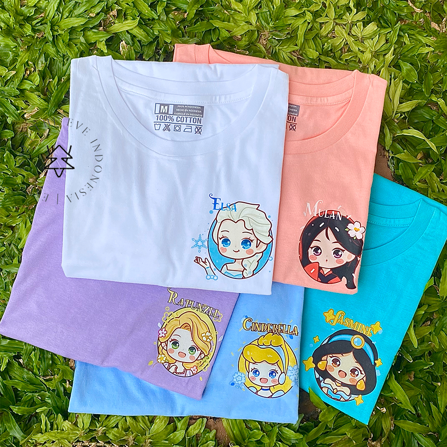 Jual Theeve KAOS TSHIRT PRINCESS BEAUTY I Atasan Korea Anak Dewasa ...