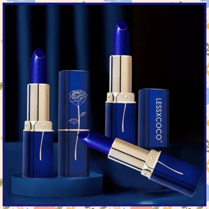 Jual LESSXCOCO BLUE LIPSTICK COLOR CHANGING/LIPSTICK BIRU RUBAH WARNA ...