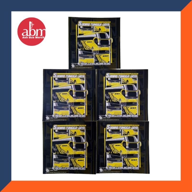 Jual 5 pcs Sticker Bus Stiker Bis STJ Sudiro Tungga Jaya Delillah ...