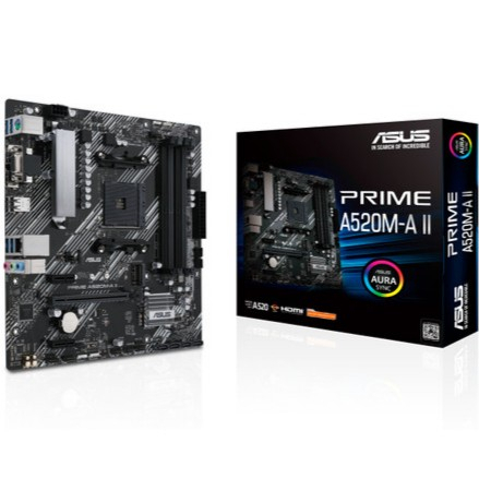 Jual ASUS PRIME A520M-A II AMD A520 AM4 MOTHERBOARD | Shopee Indonesia