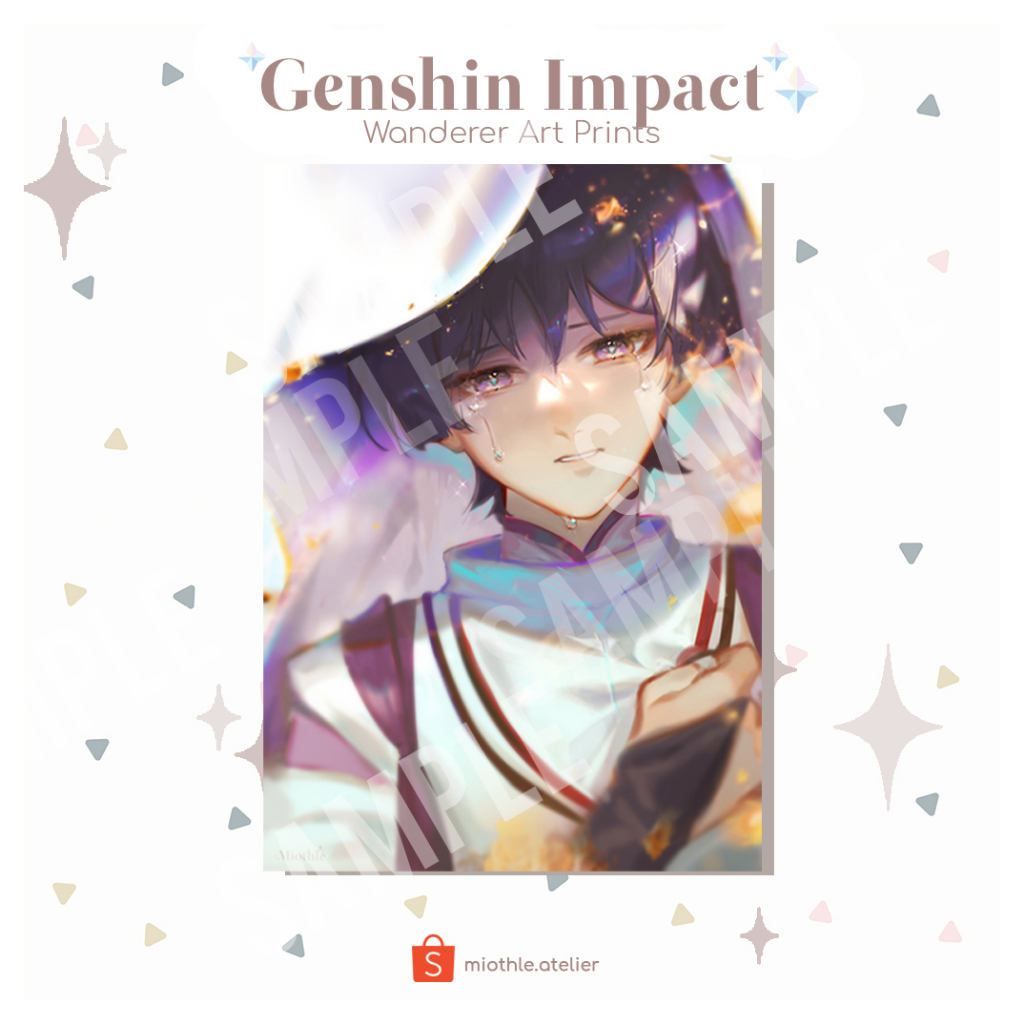 Jual Genshin Impact Wanderer Scaramouche Art Print Fan Merch | Shopee ...