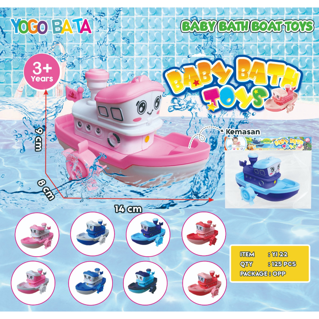 Jual MAINAN MANDI BAYI KAPAL BISA BERJALAN DI AIR LUCU YI22 / MAINAN ...