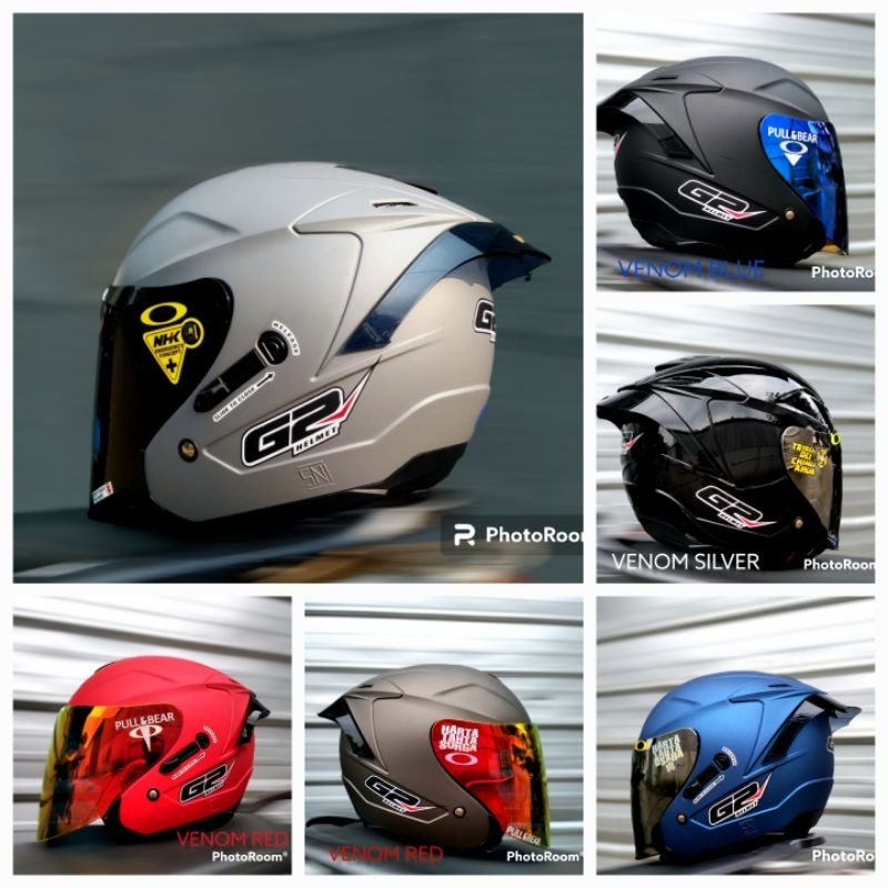 Jual HELM G2 OPTIMAX PAKET GANTENG VENOM maestro WITH SPOILER, DAPAT 2 ...