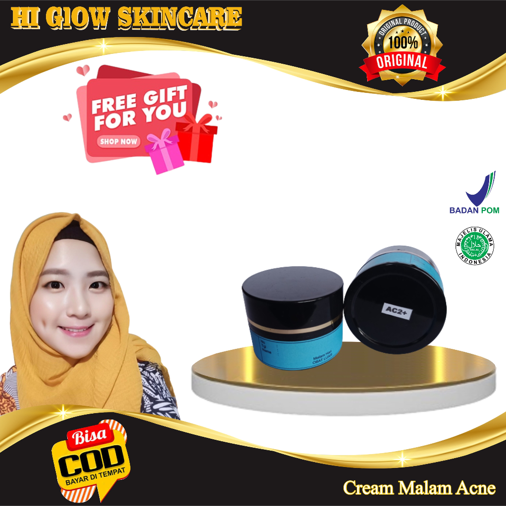 Jual (COD) Krim Malam Acne Ac1+ Ac2+ Ac3+ Ac4+ As+ Acg+ Hi Glow Skincare Premium | Shopee Indonesia