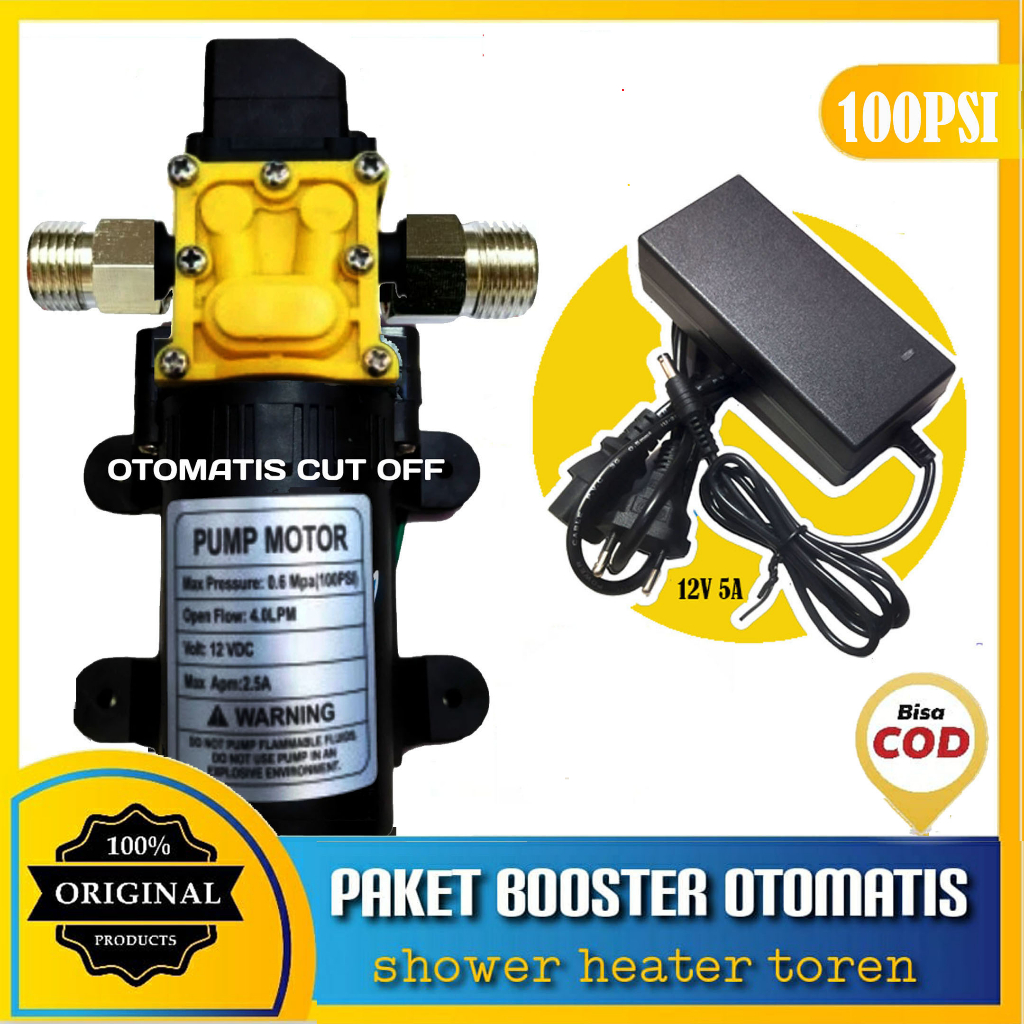 Jual Paket Pompa Booster Shower Water Heater Toren - konektor besi drat ...