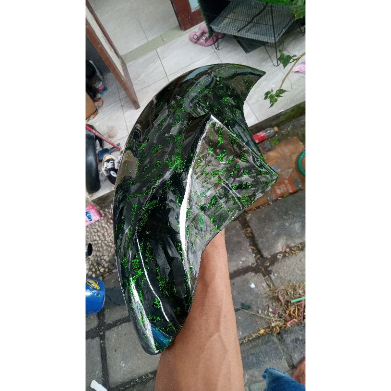 Jual Slebor Ninja Viktor Carbon Forged mix warna hijau | Shopee Indonesia