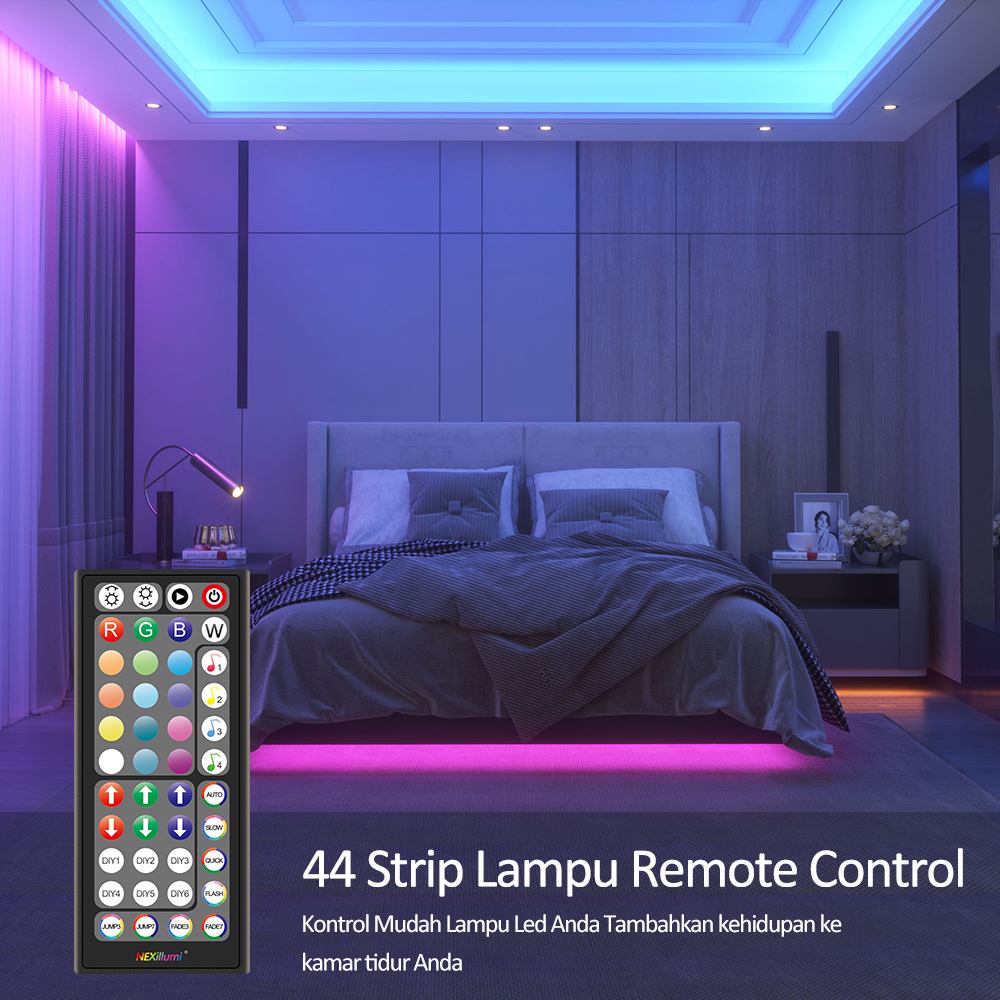 Jual Led strip rgb led strip lamp lampu led kamar 5M10M20M30M40M lampu ...