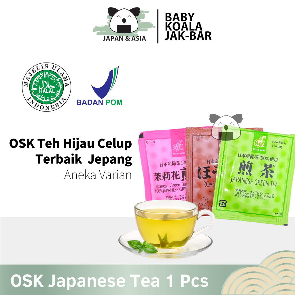 Jual OSK Teh Hijau Jepang Green Tea Sachet 2 g Halal │ Greentea Import Jepangg. | Shopee Indonesia