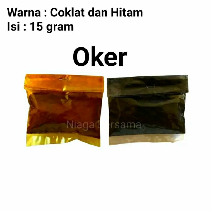 Jual Oker Coklat Hitam 15 gr Bubuk Pewarna Kayu Untuk Politur | Shopee ...