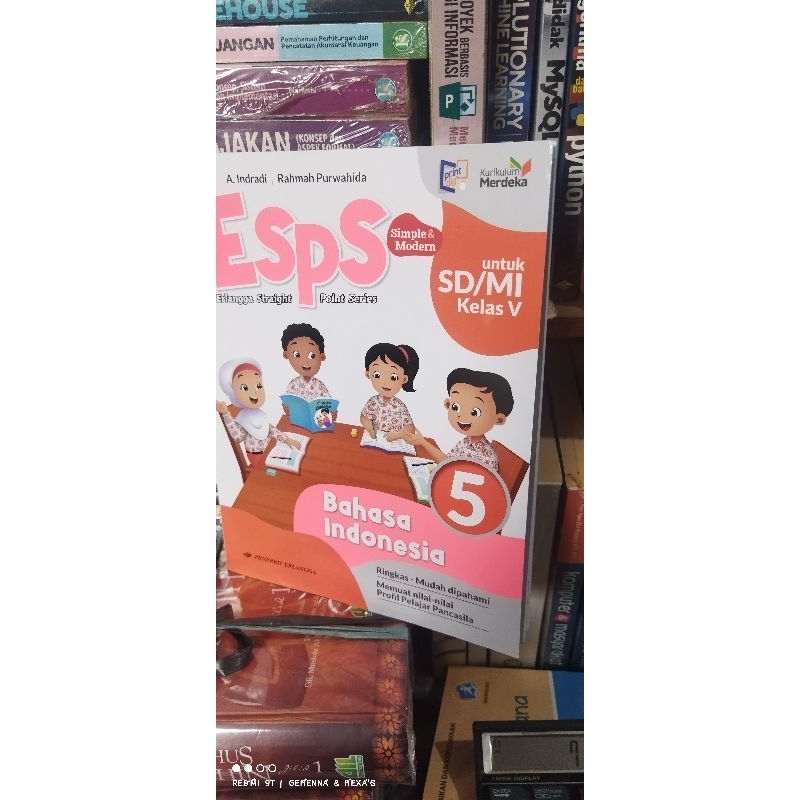 Jual ESPS Bahasa Indonesia kelas 5 sd kurikulum merdeka penerbit erlangga | Shopee Indonesia