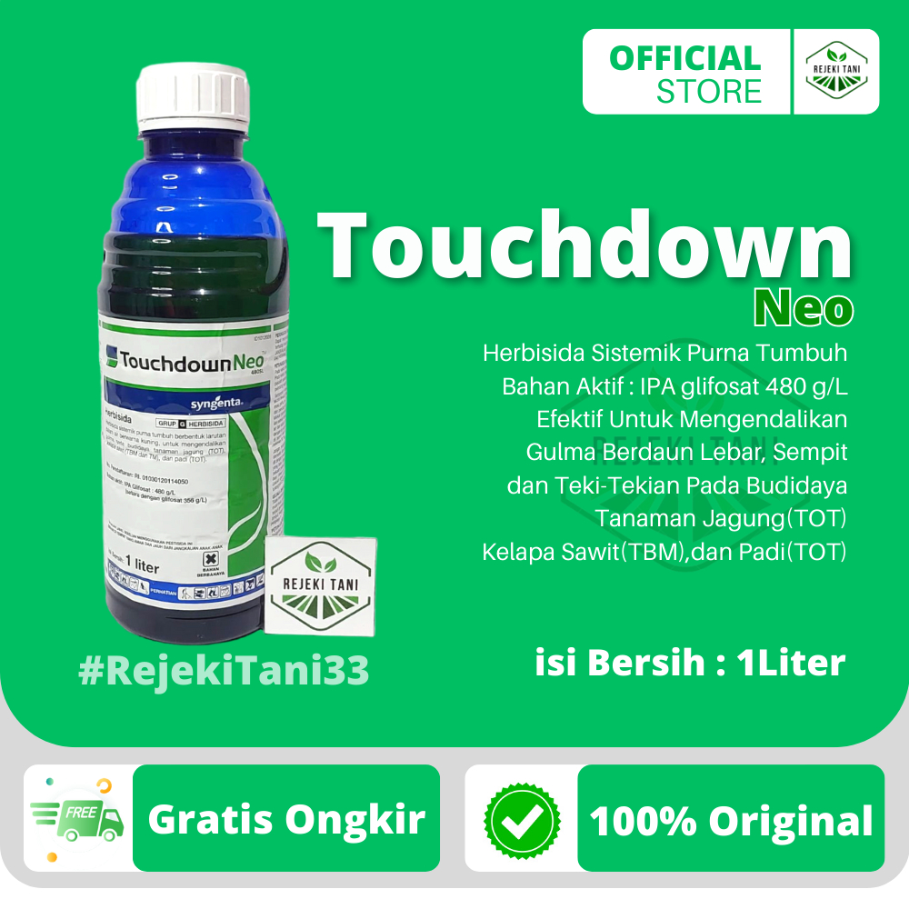 Jual Herbisida TOUCHDOWN Neo 480 SL Tokdon Tocdon 1L Syngenta Herbisida ...