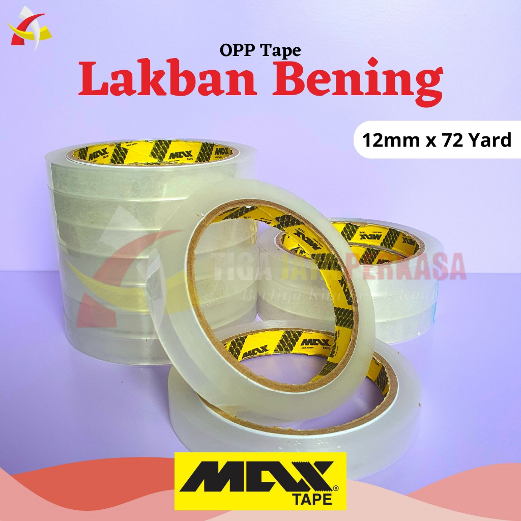 Jual Isolasi / Selotip Kecil 12mm x 72yard Solatip 1/2 inch Lakban Maxtape | Shopee Indonesia