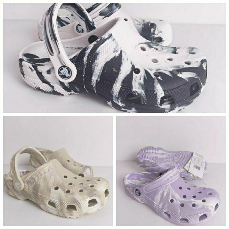 Jual SANDAL CROCS CLASSIC MARBLE CLOG | Shopee Indonesia