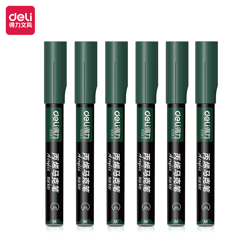 Jual Deli Spidol Akrilik / Acrylic Marker Anti Air Berbagai Warna S584 ...