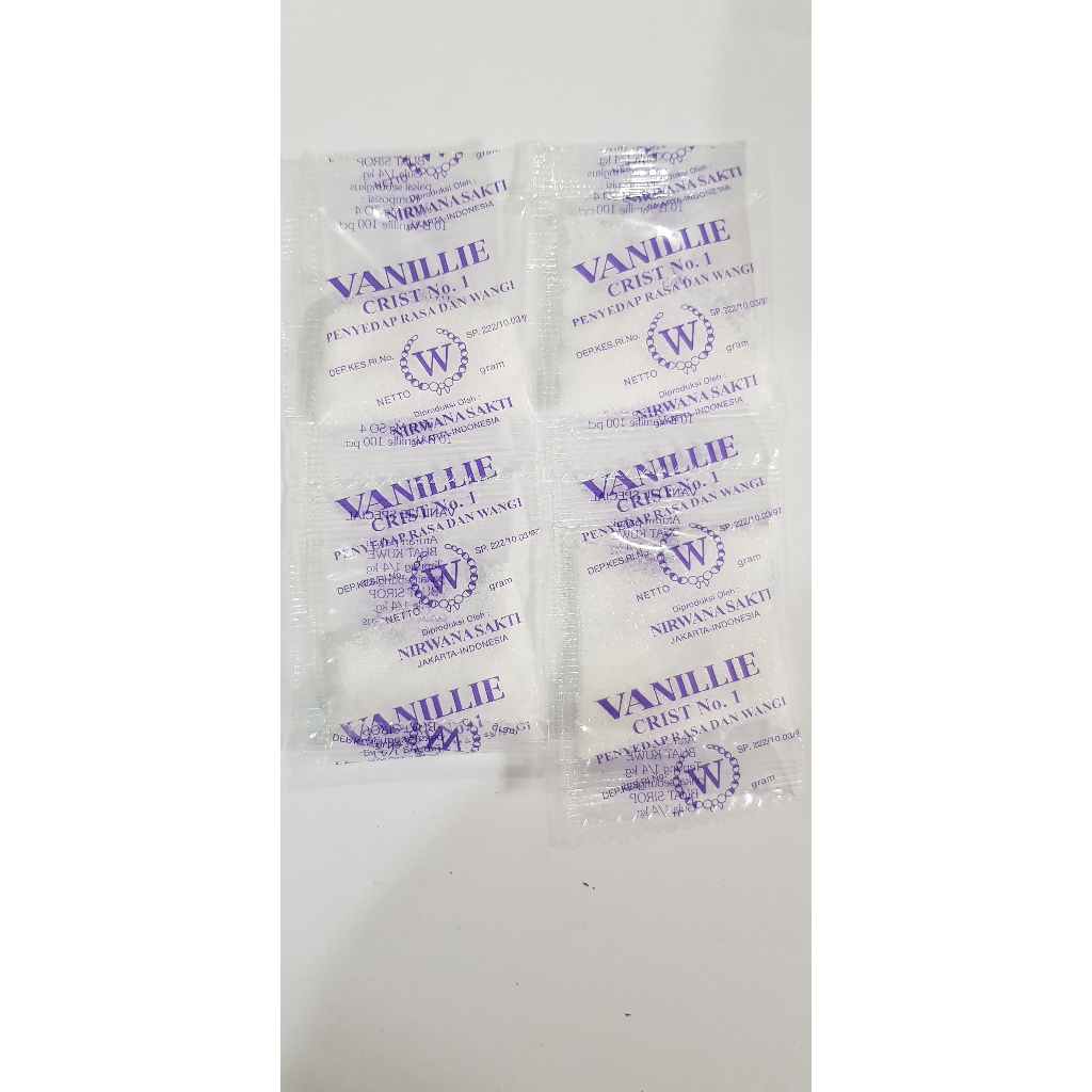 Jual Vanili Vanillie Bubuk W Penyedap Rasa dan Aroma 2gram PER 10PCS ...