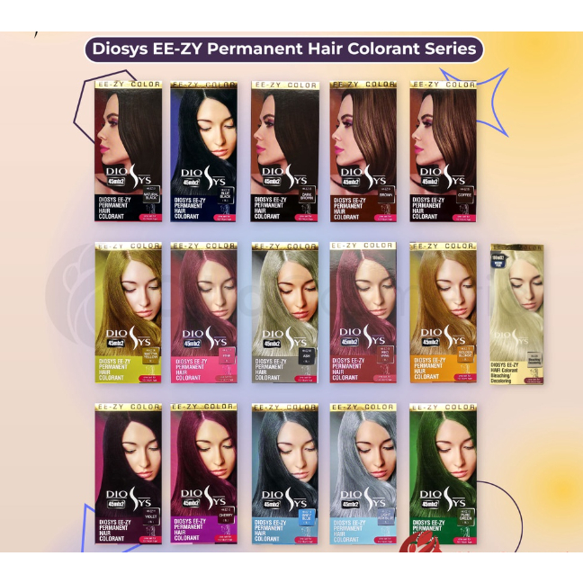 Jual DIOSYS PERMANENT HAIR COLOR 100ml Pewarna Rambut / Cat Rambut ...