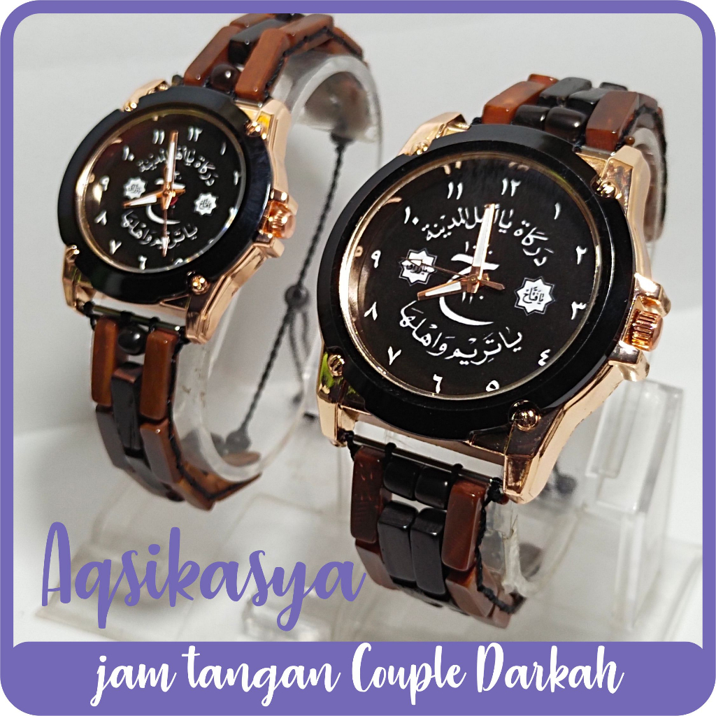 Jual Jam tangan Couple tali kayu kaokah FR darkah terompah gratis ...