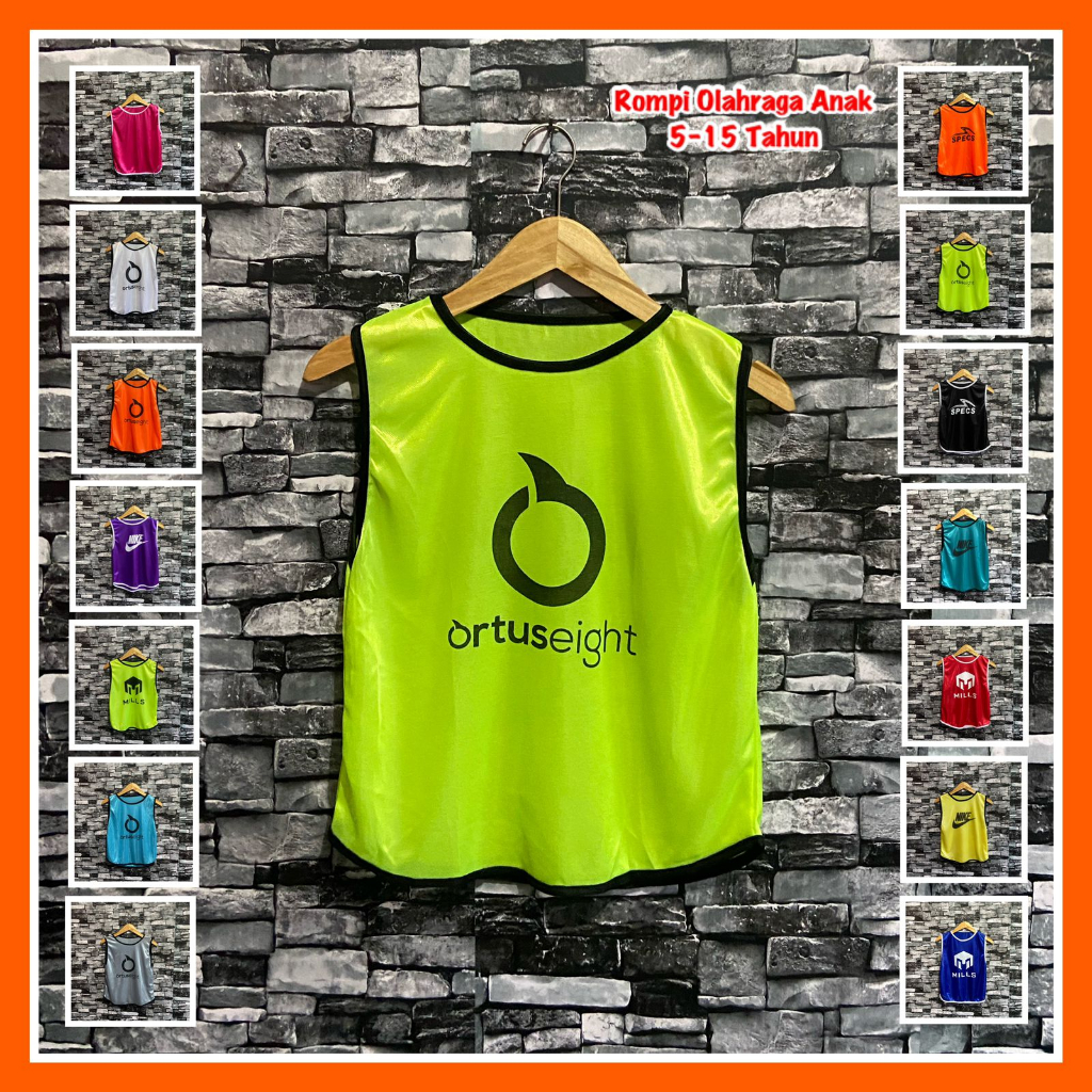 Jual Rompi olahraga sepak bola futsal anak SD SMP Rompi bola anak ...