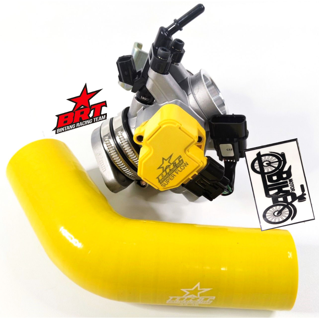 Jual TB THROTTLE BODY BRT SUPER FLOW JUMBO SINGLE INJECTOR CRF 150 38 ...