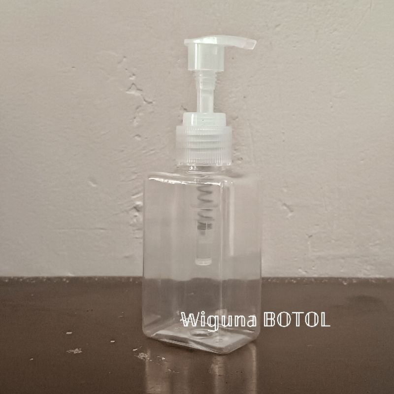 Jual Botol Pump 100ml kotak / Botol Pet 100ml Kotak Tutup Pump Lotion | Shopee Indonesia