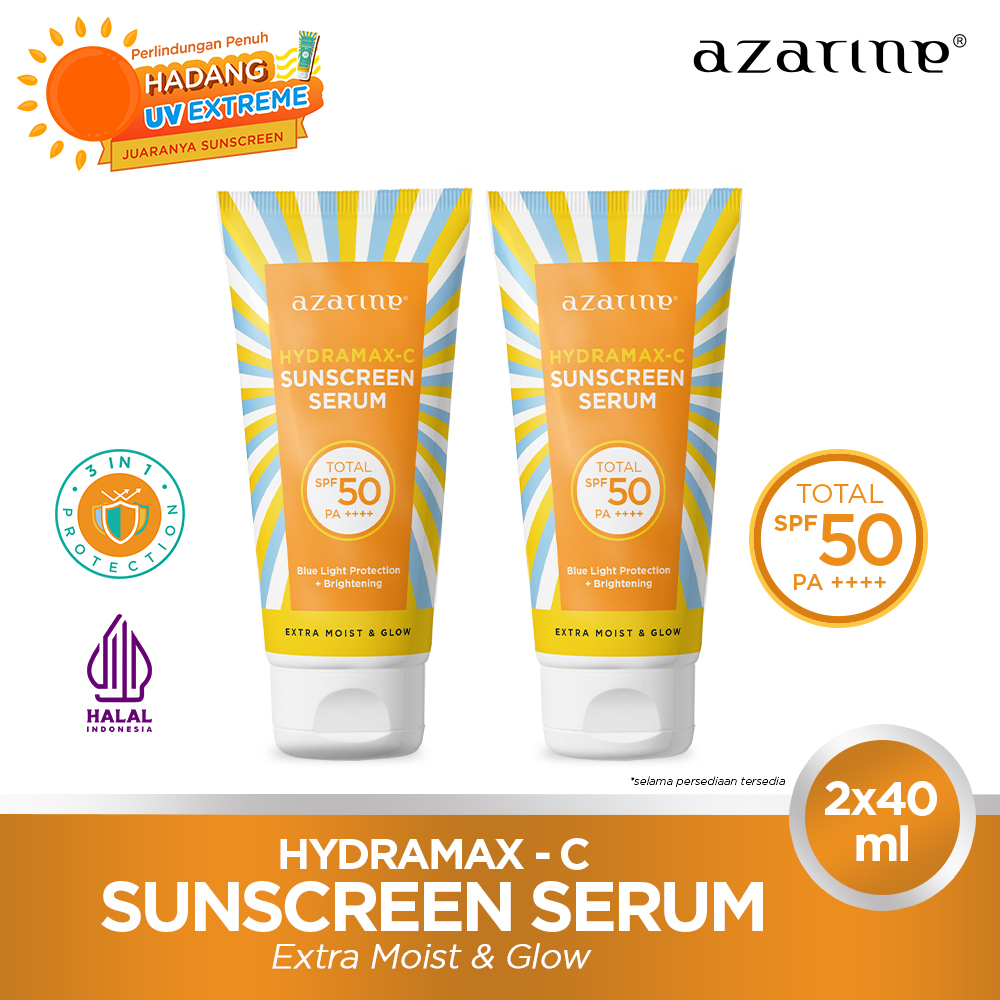 Jual [Twin Pack] Azarine Hydramax-C Sunscreen Serum SPF50 PA ...