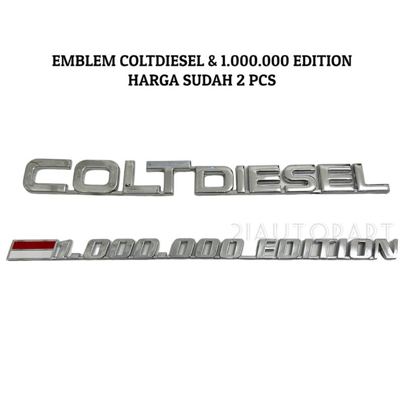 Jual Emblem Logo Mobil Colt Diesel dan 1.000.000 Edition Harga Sudah 2 ...