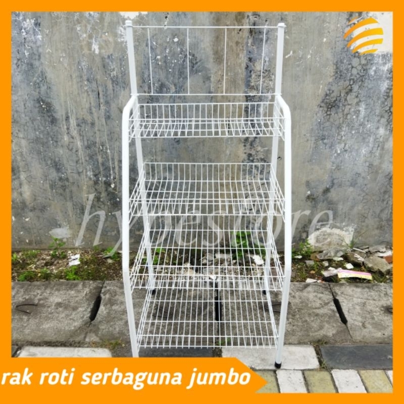 Jual Rak roti serbaguna/Rak chiki jumbo/Rak keranjang toko/Rack/Rak ...