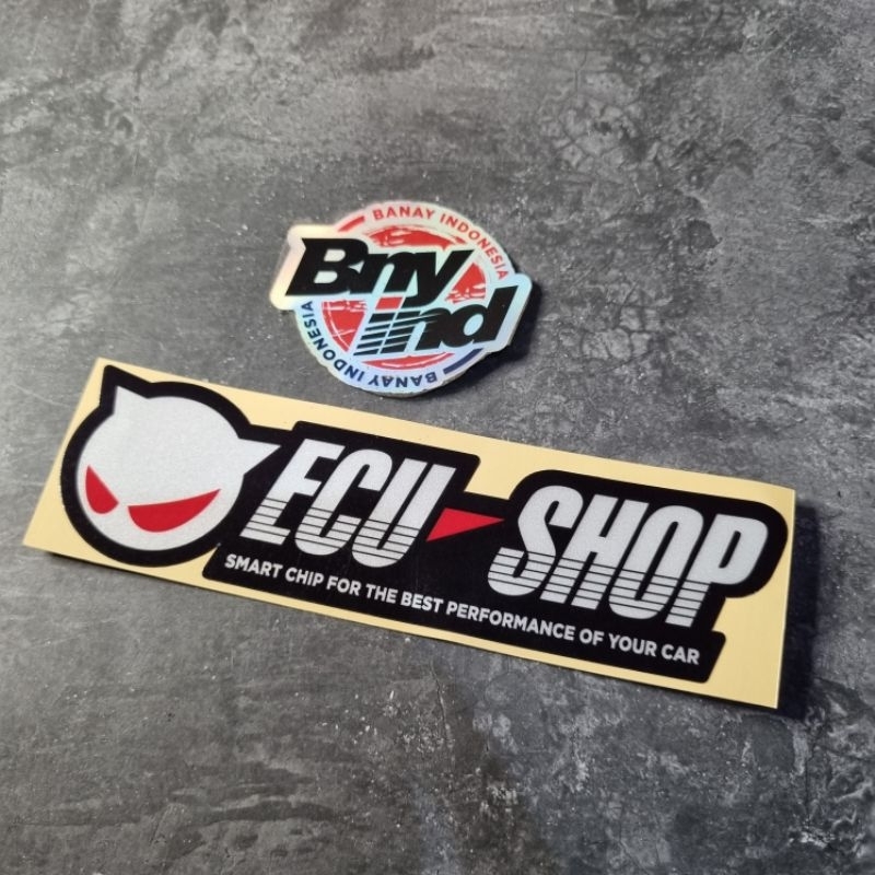 Jual Sticker Stiker ECU SHOP Princutt | Shopee Indonesia