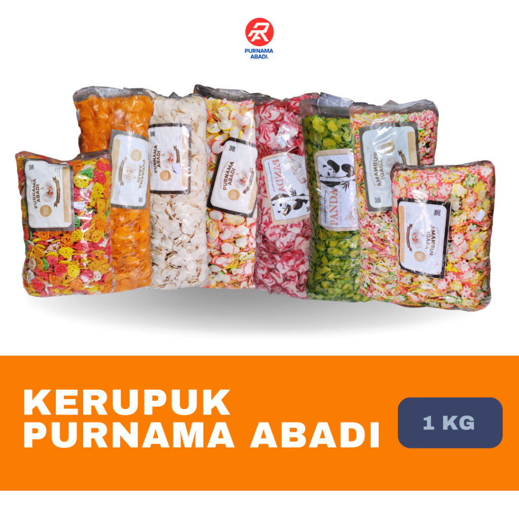 Jual Kerupuk Mentah Cap Purnama Abadi 1 KG | Shopee Indonesia