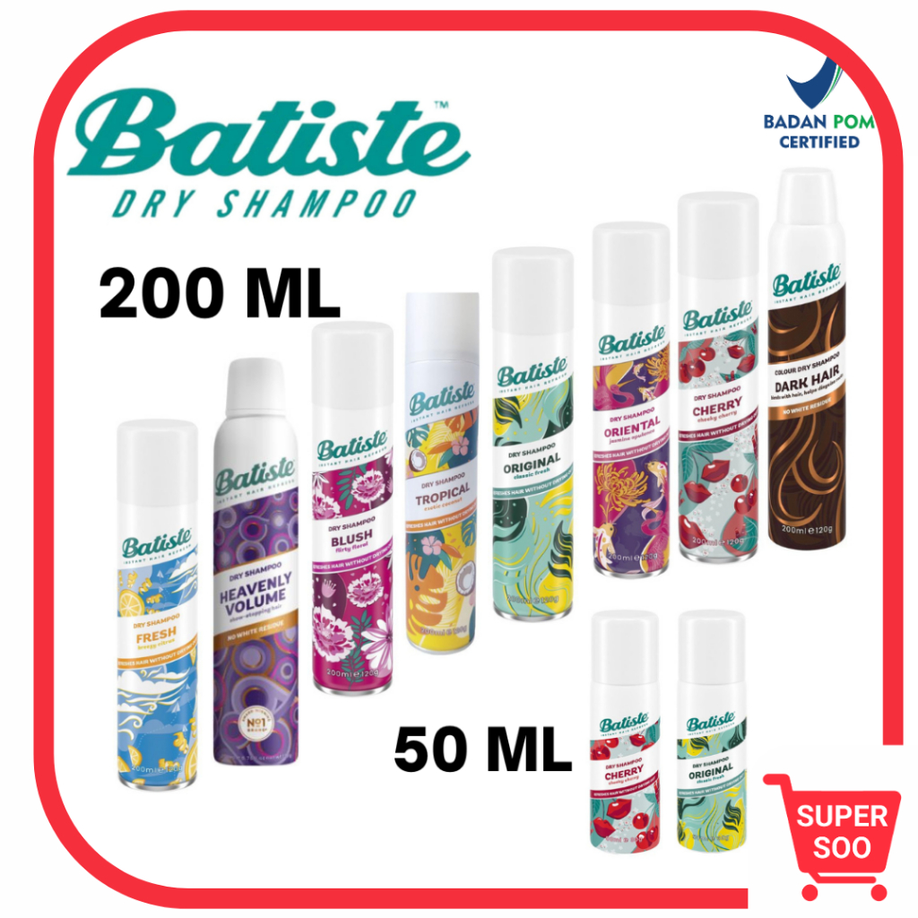Jual Batiste Dry Shampoo - Shampoo Kering - Anti Lepek - Pengembang ...