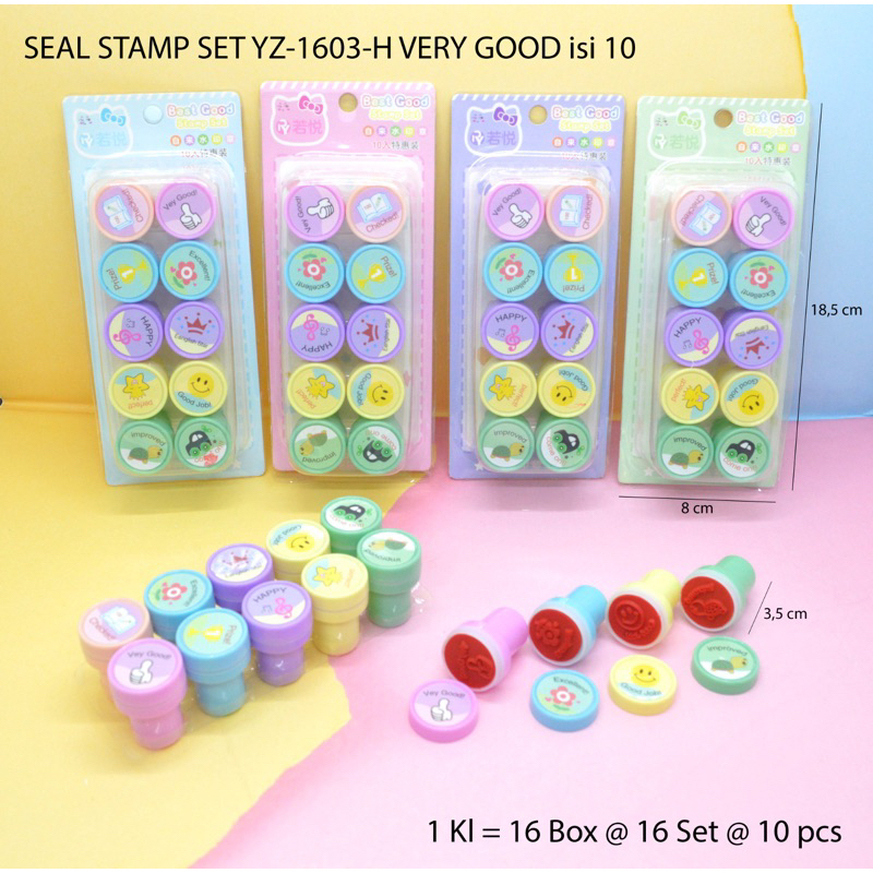 Jual stempel / seal stamp set motif very good isi 10 | Shopee Indonesia