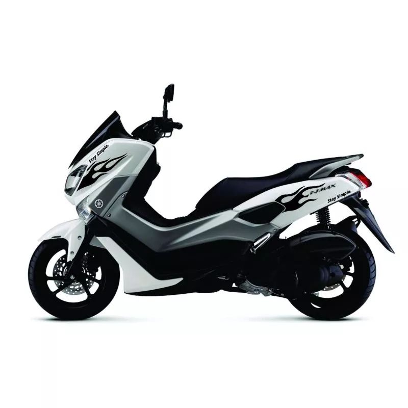 Jual stiker Cutting lidah api BODY NMAX set depan belakang yg lagi ...