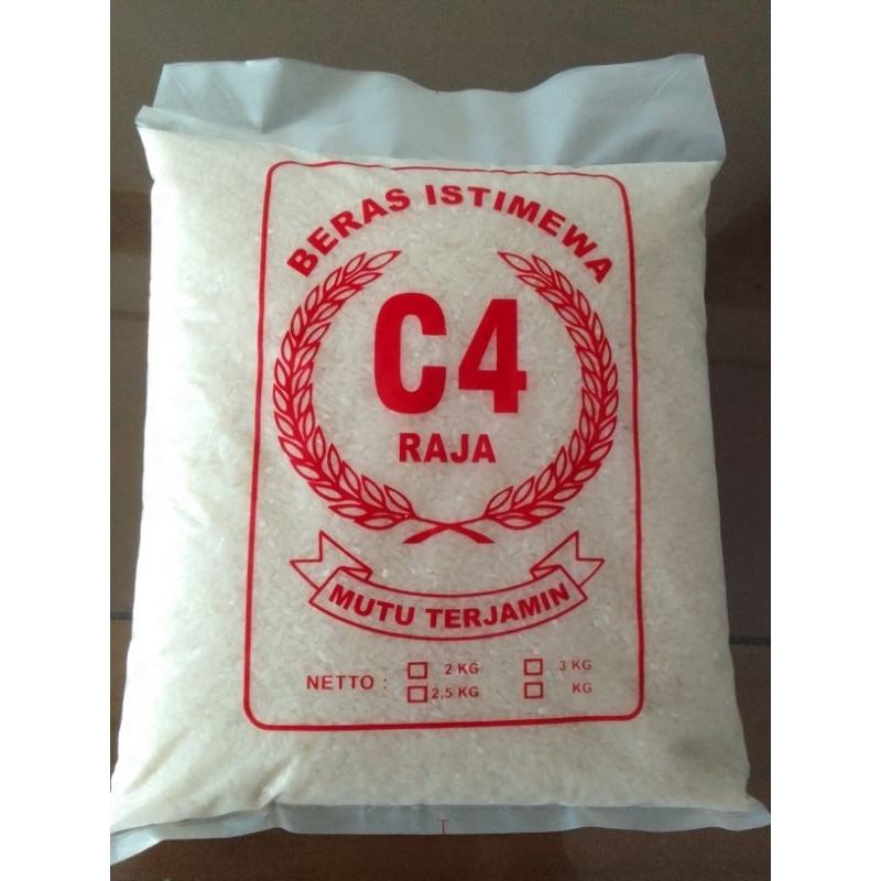Jual BERAS C4 RAJA KEMASAN 2,5KG | Shopee Indonesia