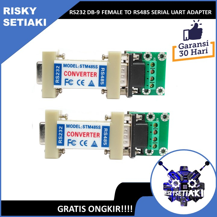 Jual RS232 DB-9 FEMALE TO RS485 SERIAL UART ADAPTER CONVERTER 1.2KM ...